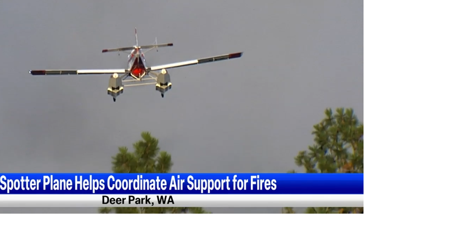 Wildfire air attack crews orchestrated by plane flying high above ...