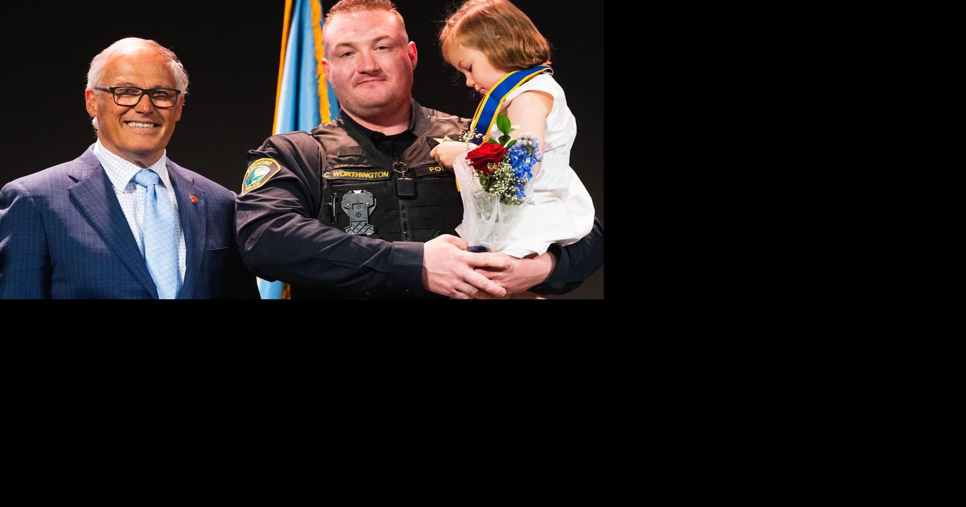 Governor Jay Inslee attends event commemorating officers killed in line ...