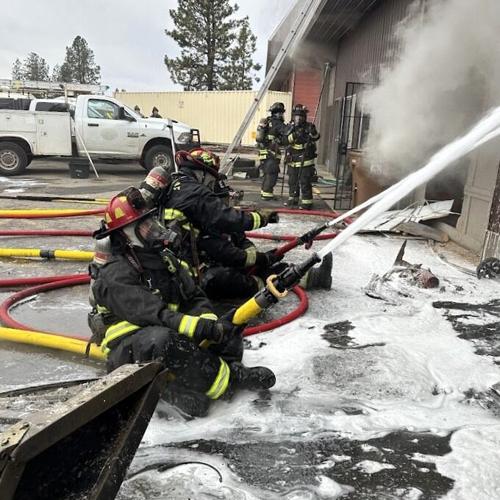 Spokane firefighters respond to structure fire on East Holyoke Avenue ...