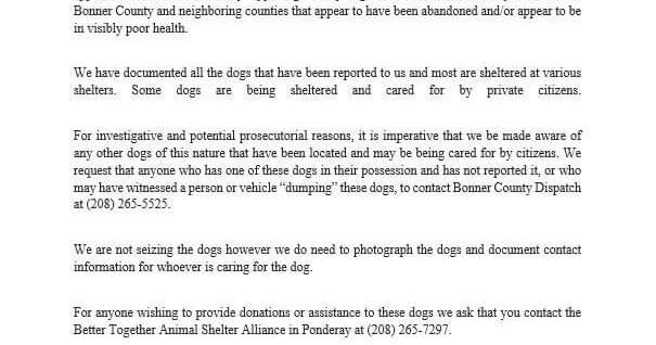 Bonner County Sheriff's Office media release | | khq.com