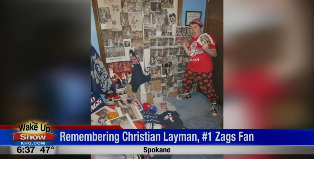 Remembering Christian Layman, No. 1 Gonzaga fan | Spokane News | khq.com