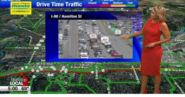 Pair of accidents on I-90 through Spokane snarling rush hour traffic ...