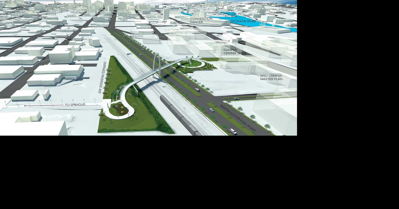 Big new pedestrian bridge in Spokane finally has a name | Spokane News ...
