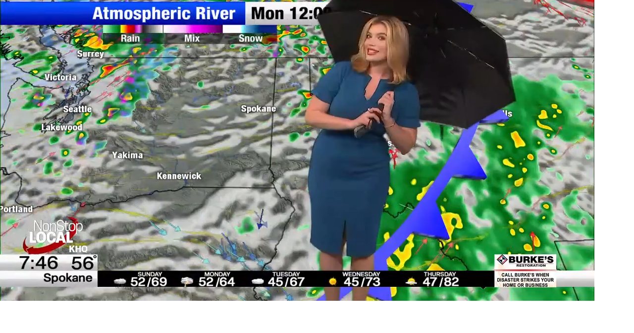 Expect moderate to heavy rainfall today; thunderstorms possible tomorrow | Weather | khq.com