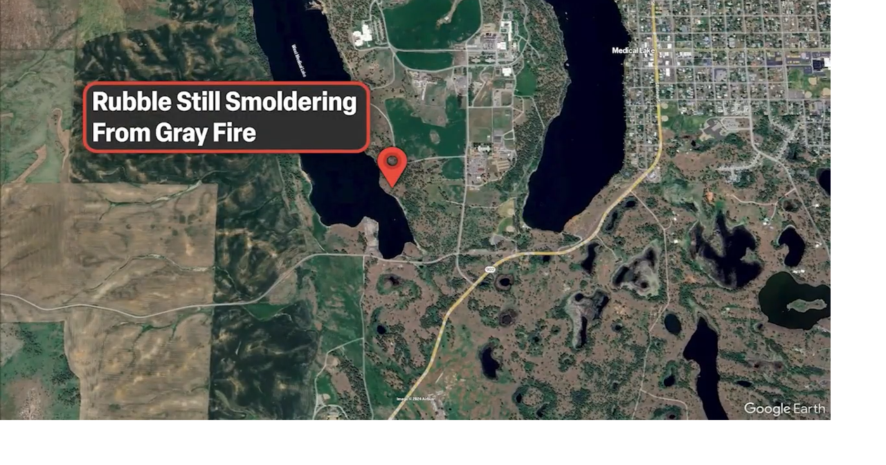 Small part of Gray Fire remains smoldering in Medical Lake nearly 9 ...