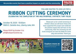 HUB Sports Center to celebrate completion of phase 2 of Fields for Our ...