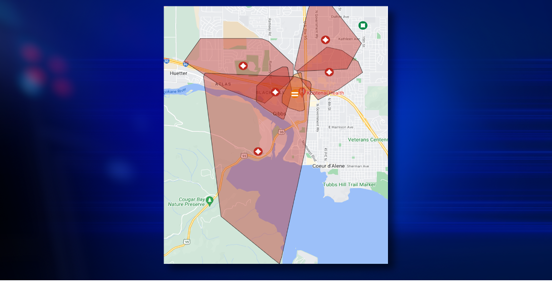 Coeur d’Alene power outage impacts Over 8,000 residents | | khq.com