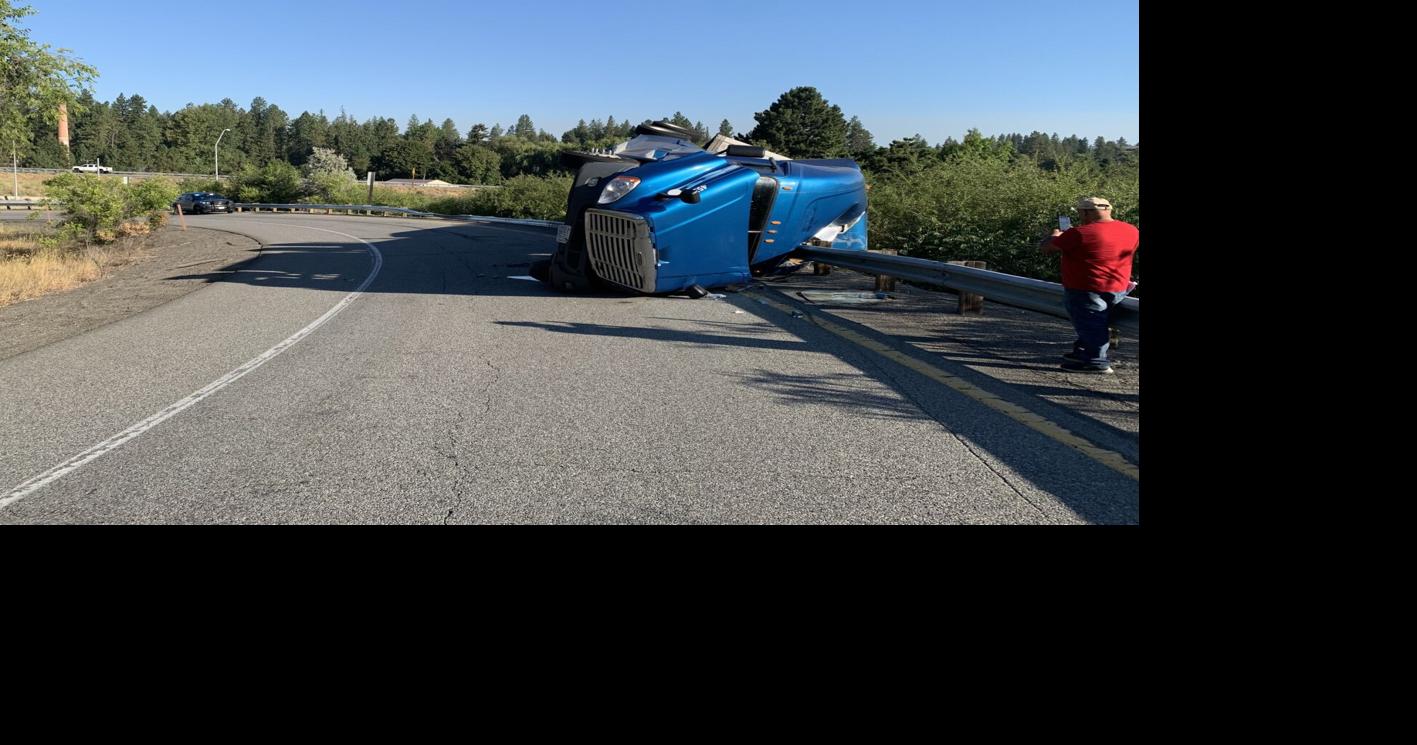 Semi-truck rollover | | khq.com