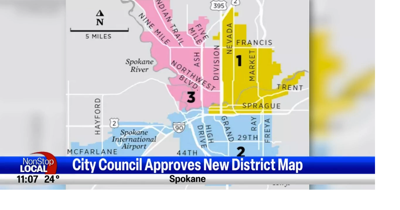 Spokane City Council approves new redistricting map | Spokane News ...