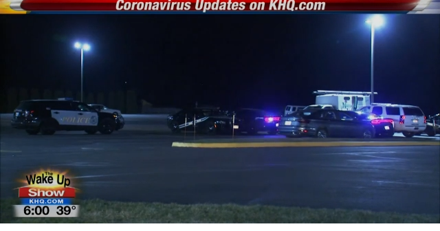 Post Falls Police Sergeant up and walking around as he continues to ...