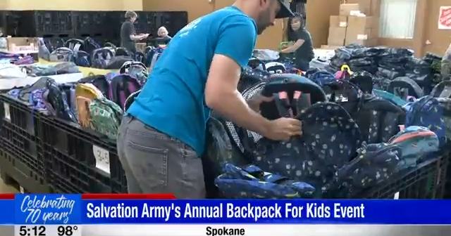 Salvation Army Spokane gives out 4,000 free backpacks in annual event ...