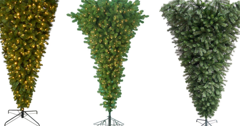 Topsy-turvy trees: stores selling upside down Christmas trees | Spokane ...