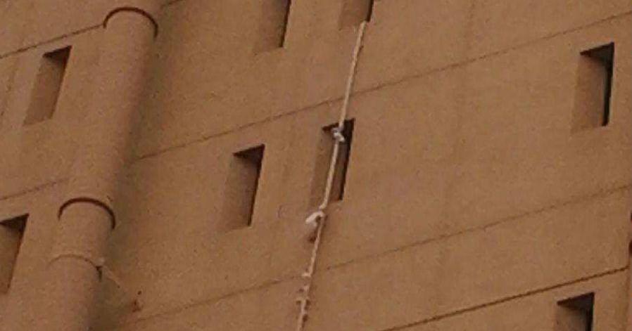 Bed sheets hang from Spokane County Jail as murder suspect James ...