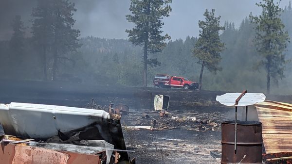 Stevens County fire crews fighting 3-acre brush fire | Washington ...