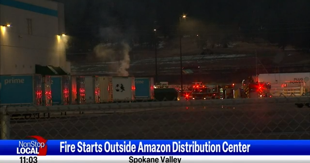 Amazon workers evacuate warehouse due to dumpster fire | Spokane News ...