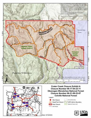 Crater Creek fire, from Canada, crosses over border into Okanogan ...