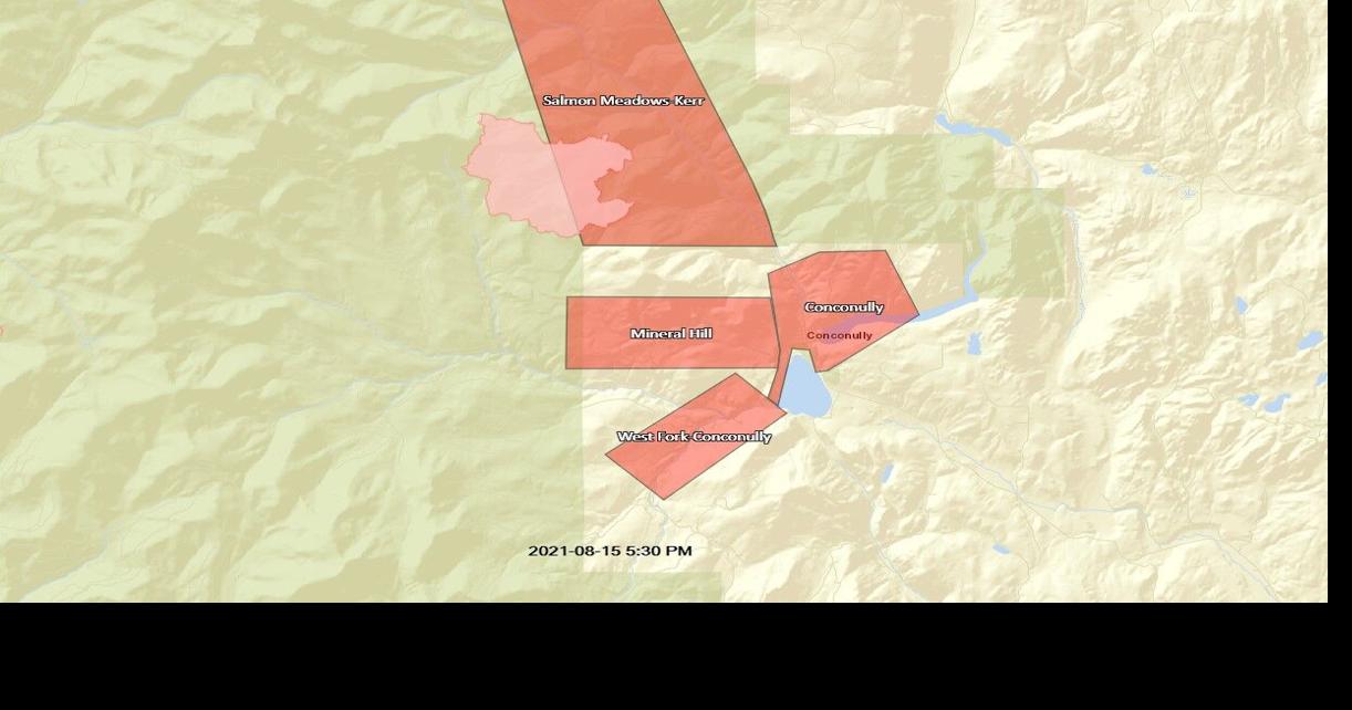 Town of Conconully, surrounding areas under level 3 evacuations due to ...
