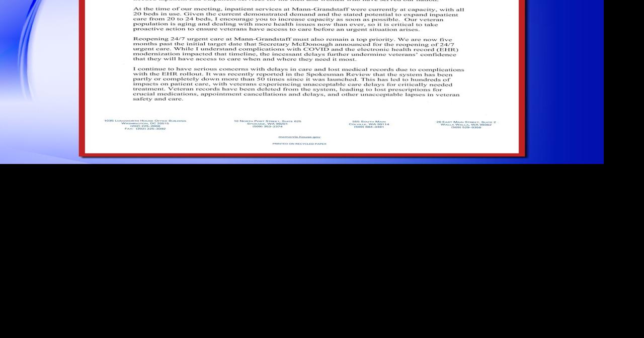 FIRST ON KHQ: McMorris Rodgers sends letter directly addressing closure ...