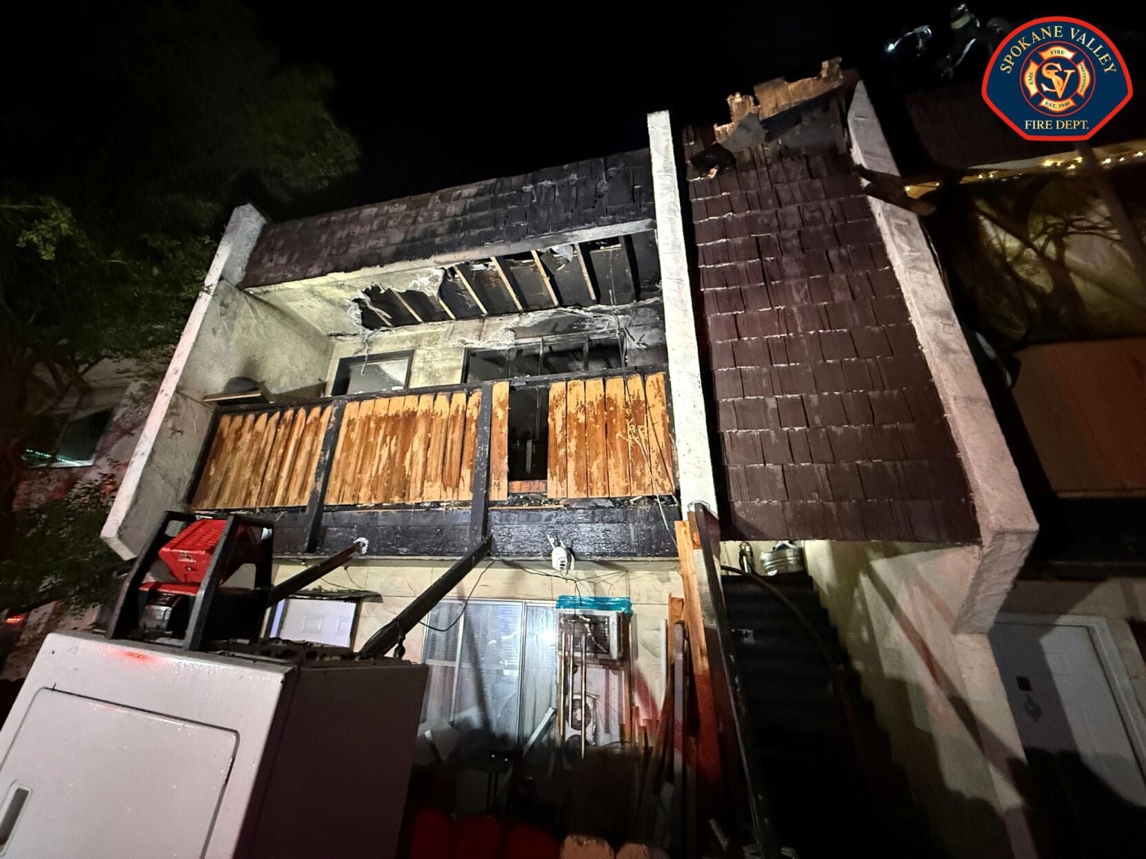 Two displaced after apartment fire sparked by charcoal grill in Spokane ...