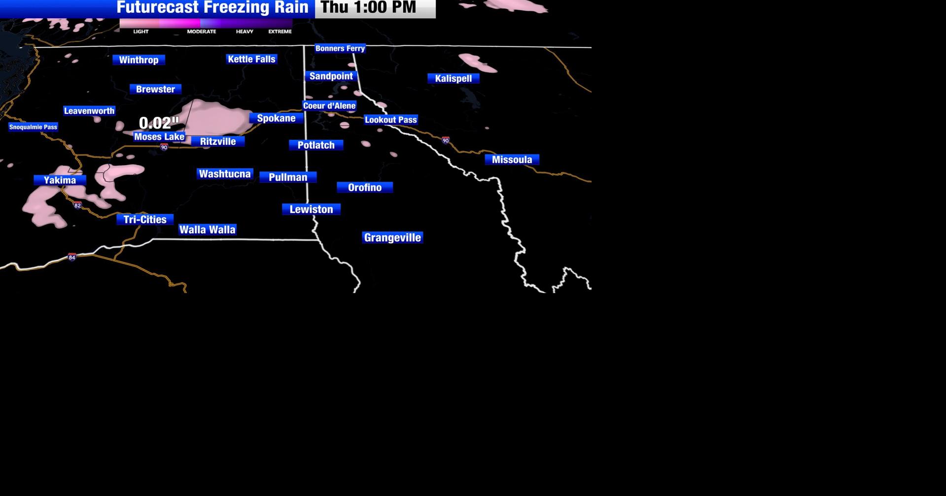 A wintry mix with the chance of freezing rain for the morning commute ...