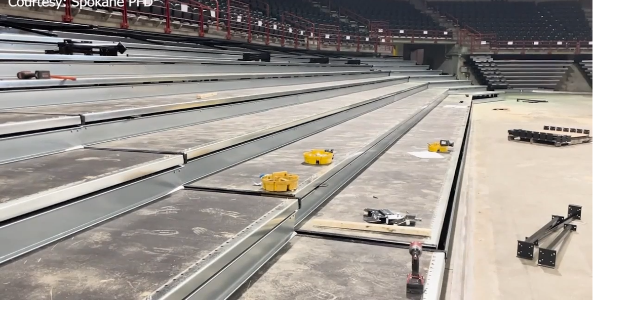 Spokane arena construction on track ahead of Hot Wheels event | Spokane ...