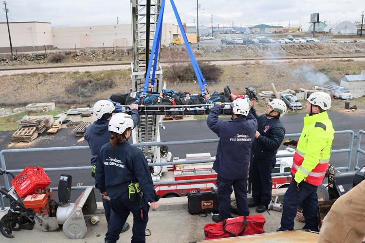 Scenario 2: Victim on a roof with an arm trapped in machinery | | khq.com