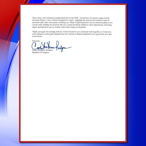 FIRST ON KHQ: McMorris Rodgers sends letter directly addressing closure ...