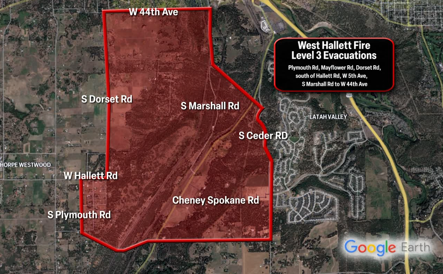200-acre brush fire forces evacuations along Cheney Spokane Road west ...