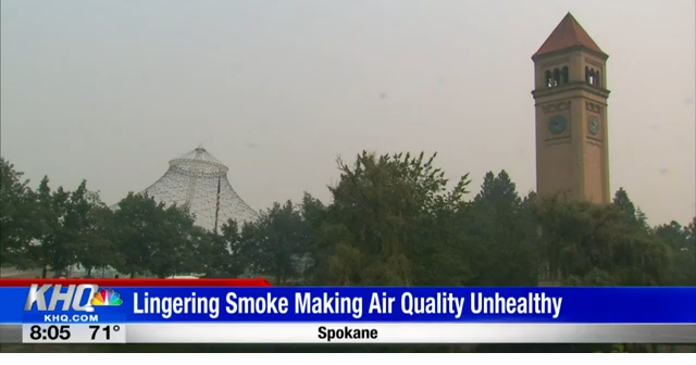Lingering smoke causes unhealthy air quality conditions | Spokane News ...