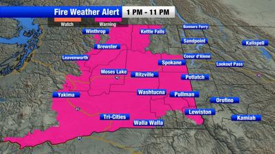 Red Flag Warnings in place for elevated fire danger as temperatures ...