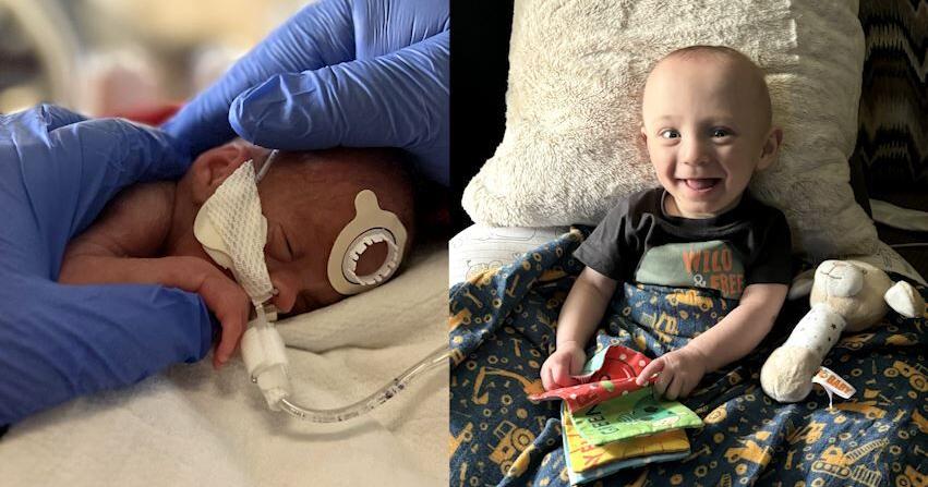 Miracle baby defies all odds after being born over 4 months early ...