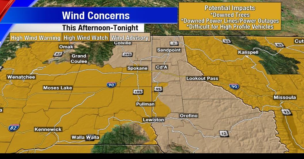 Weather Authority Alert Strong Winds Spokane News