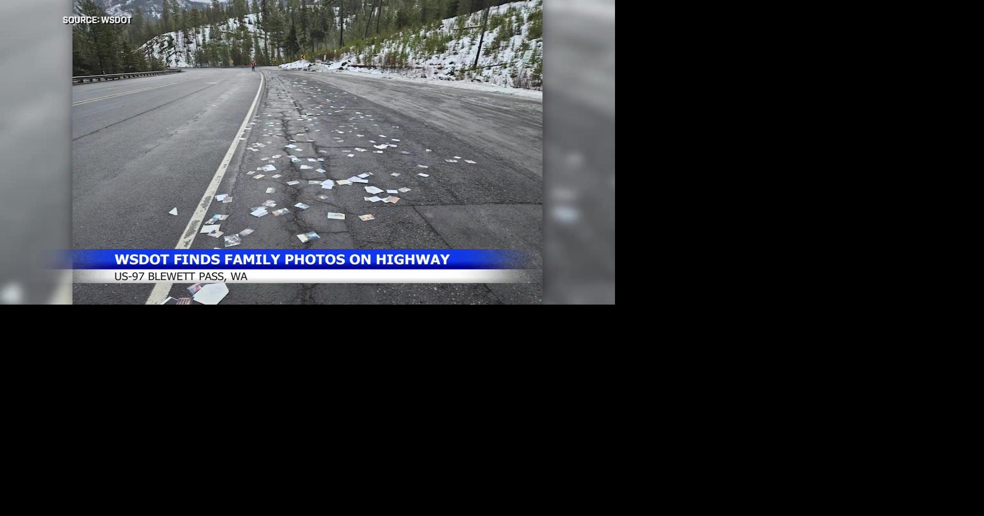 Washington State road crews recover family photos scattered across ...