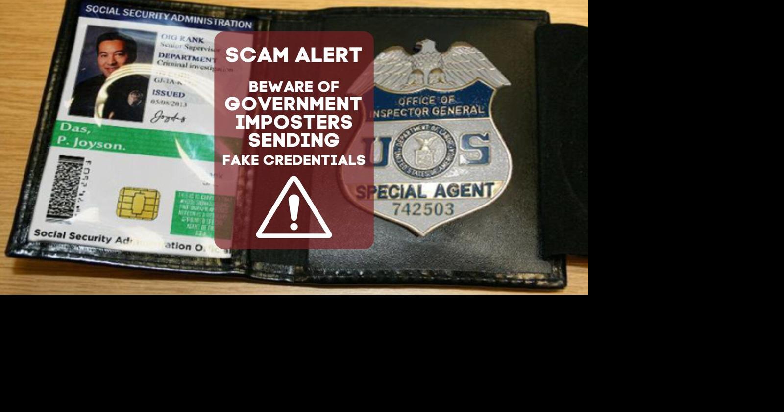SCAM ALERT: Federal law enforcement agencies warn against imposters ...