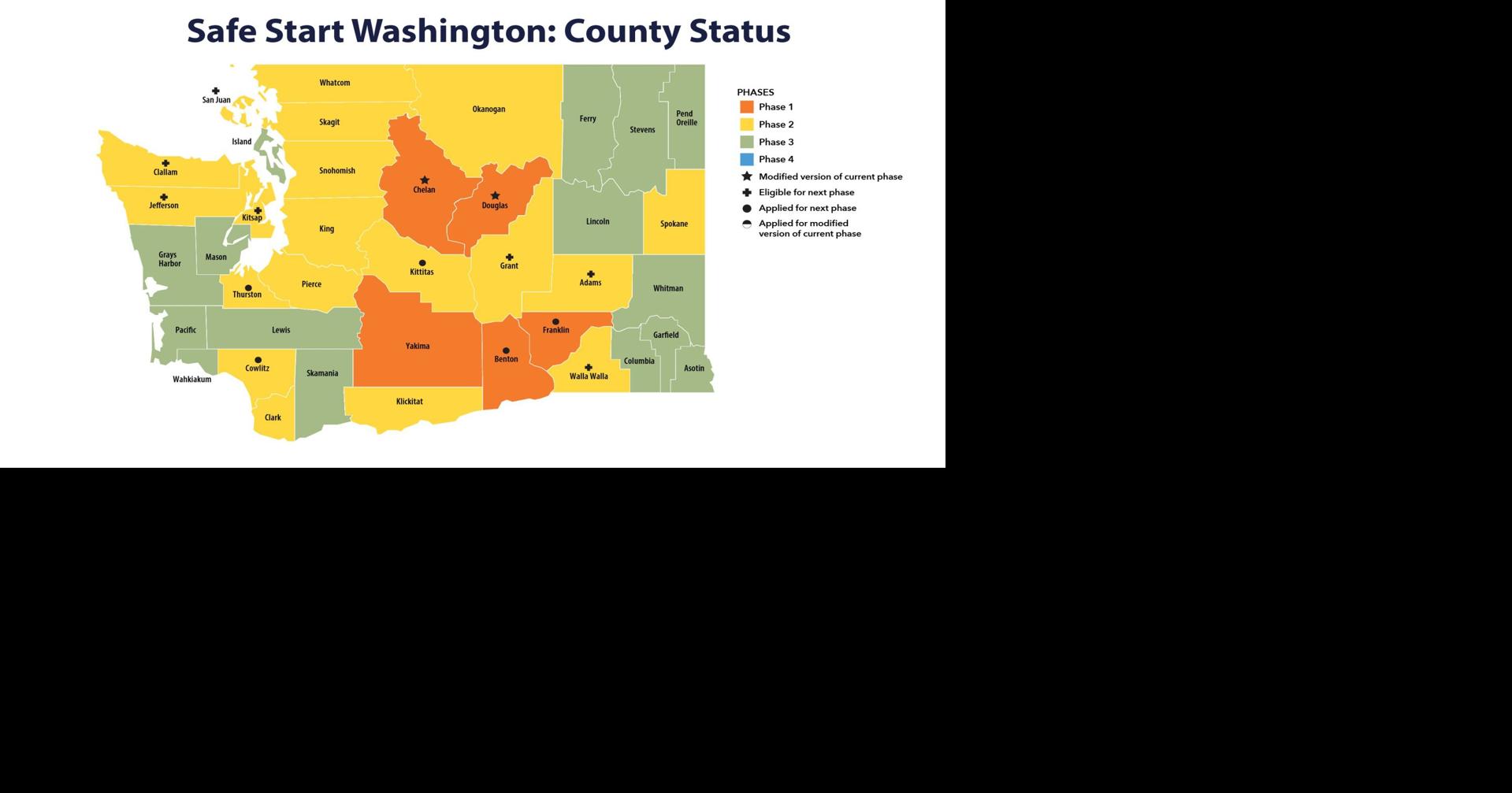 King County approved for phase 2; Island, Lewis & Mason counties move ...