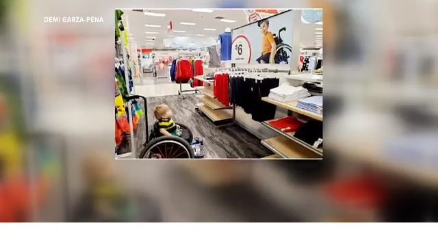 Toddler lights up after seeing Target ad with boy in wheelchair ...