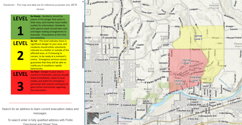 Spokane Upriver Fire evacuation levels changing tonight | Spokane News ...