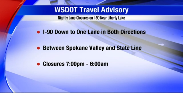 WSDOT issues travel advisory on I-90 from Spokane Valley to Idaho ...