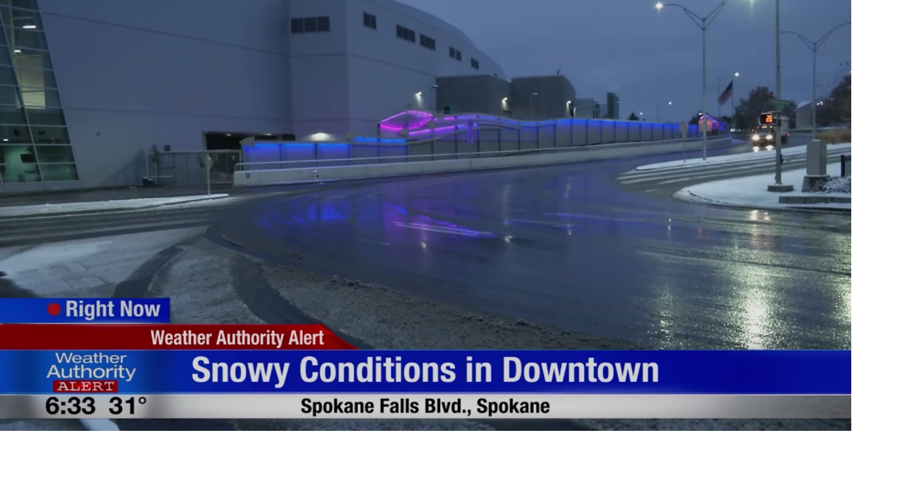 Snowy conditions in downtown Spokane | Spokane News | khq.com