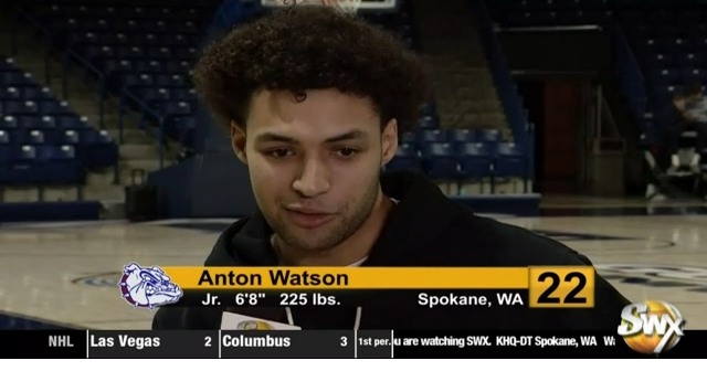 FULL INTERVIEW: Gonzaga's Anton Watson preparing for NCAA Tournament ...