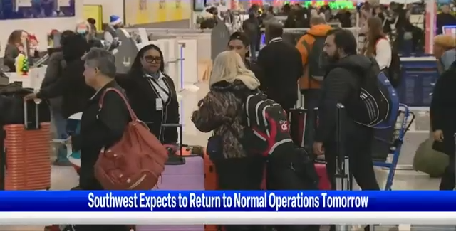 Southwest Airlines Expects Return To Normal Operations On Friday