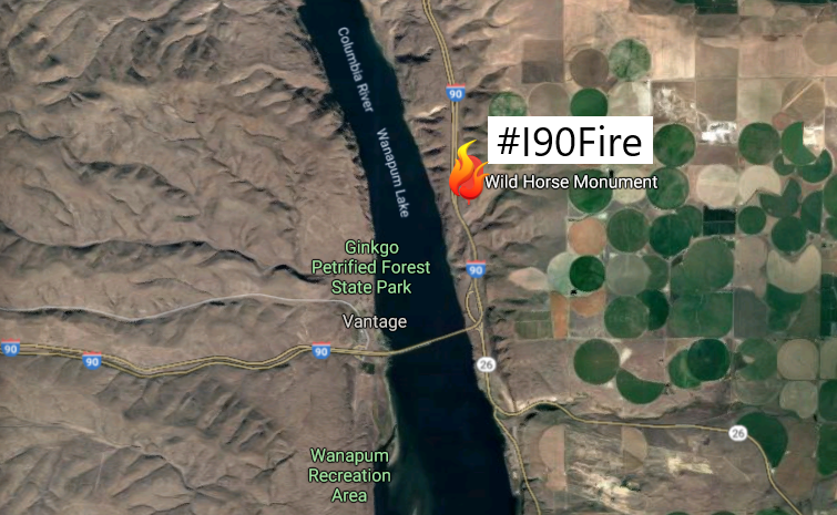 Grant County crews mopping up I-90 Monument fire East of the Vantage ...