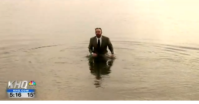 Cory Howard takes the Polar Plunge | Spokane News | khq.com