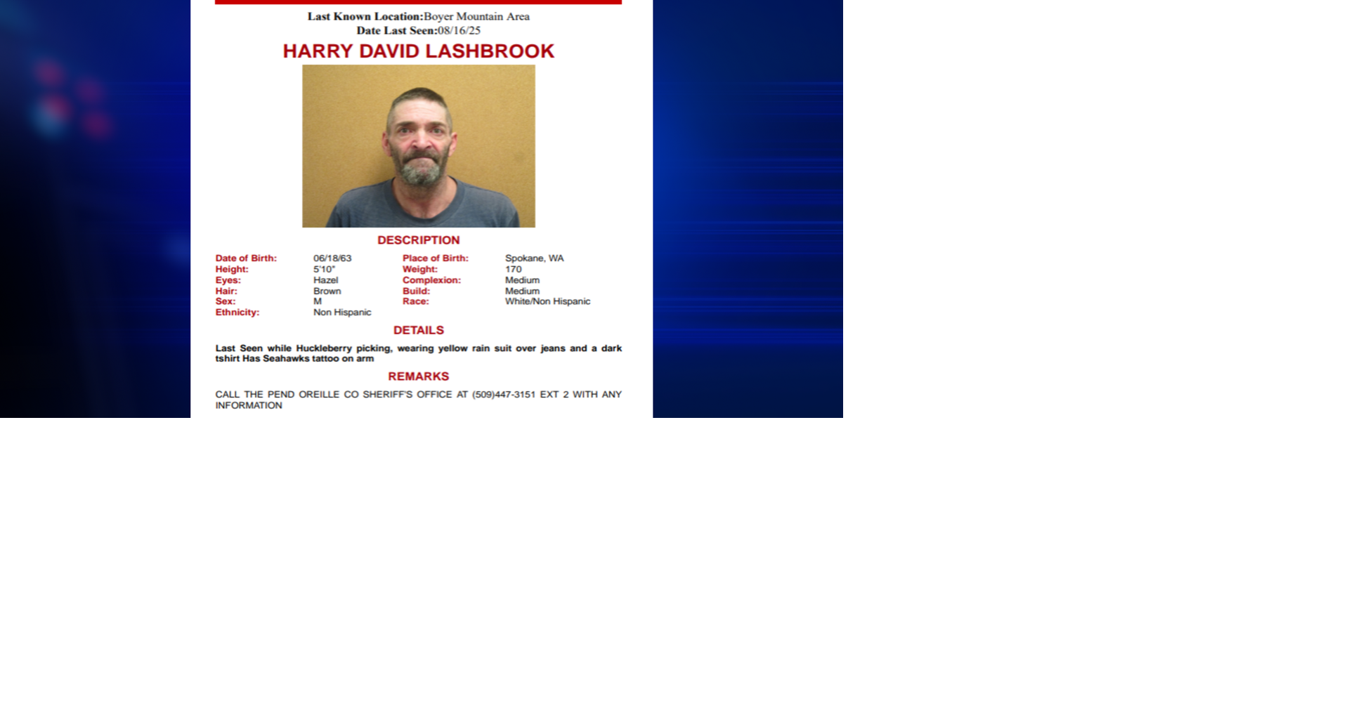 Spokane man missing from Boyer Mountain area, search underway | Spokane ...