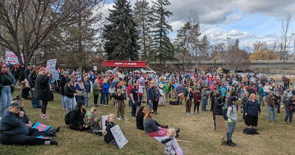 Spokane Pride rally responds to executive orders with large downtown ...