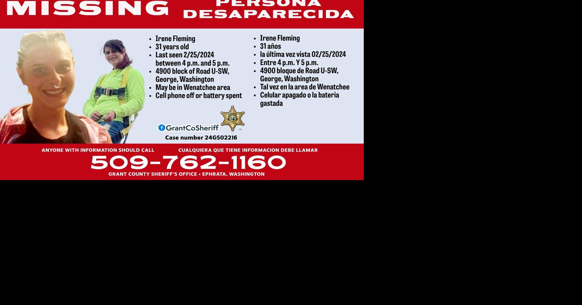 Authorities seek information regarding a Washington woman missing since ...