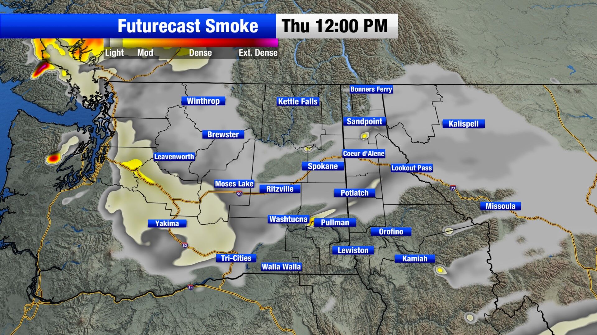 Hazy conditions continue today with temperatures reaching the 80s this ...