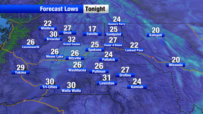 Freezing morning temperatures continue before rain moves back in this ...