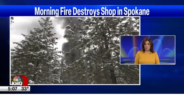 Structure fire on Old Trails Rd. | Spokane News | khq.com