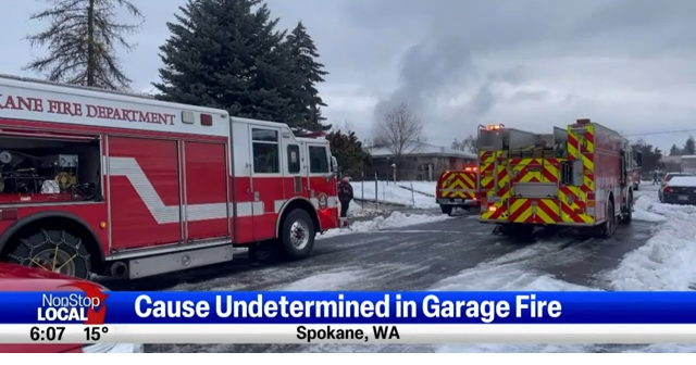 Cause undetermined in Spokane garage fire | Spokane News | khq.com